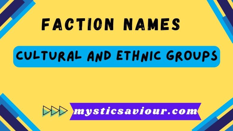 340+ Faction Names: Unique, Powerful, and Memorable Ideas