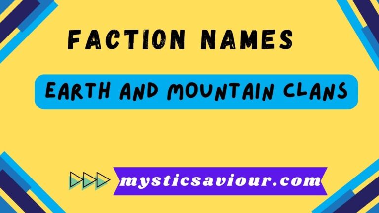 340+ Faction Names: Unique, Powerful, and Memorable Ideas