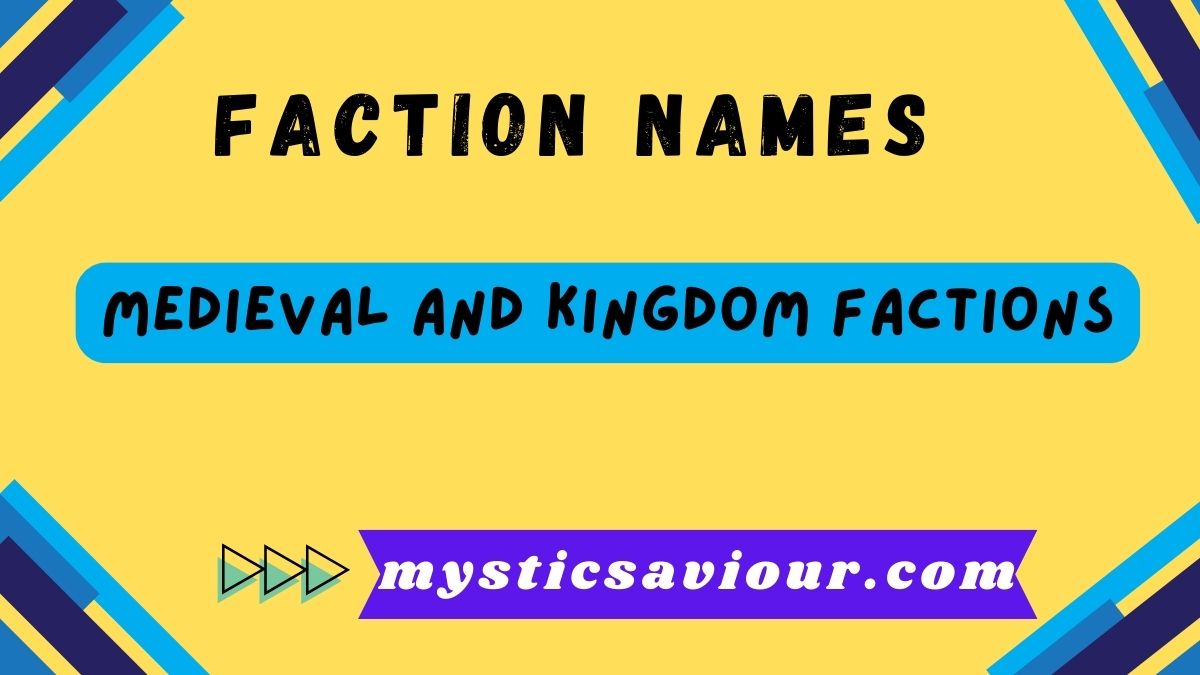 340+ Faction Names: Unique, Powerful, and Memorable Ideas