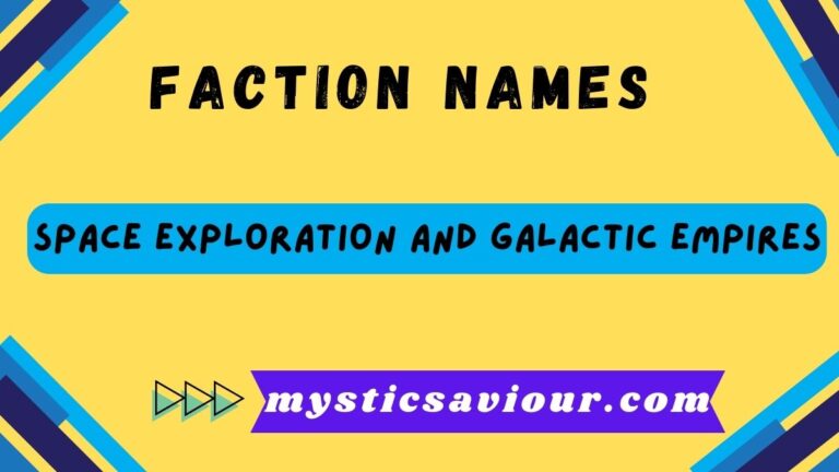 340+ Faction Names: Unique, Powerful, and Memorable Ideas