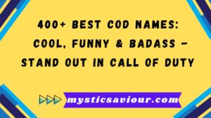 400+ Best COD Names: Cool, Funny & Badass