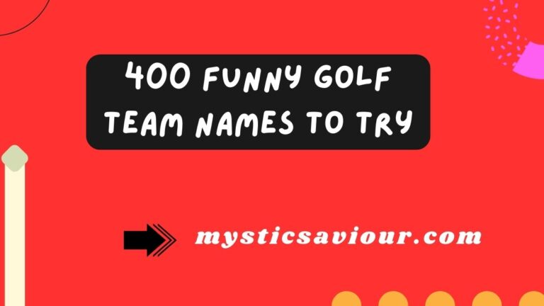 400 Funny Golf Team Names To Try